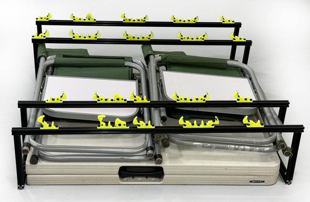 12 inch (300mm) T-Slot Extrussion Stand with hardware. (Height fits 3 ...