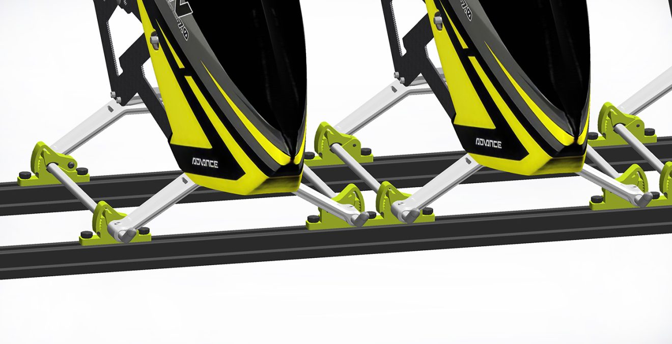 One-Size-Fits-All Skid Clamp System Single clamp set of 2 with ...